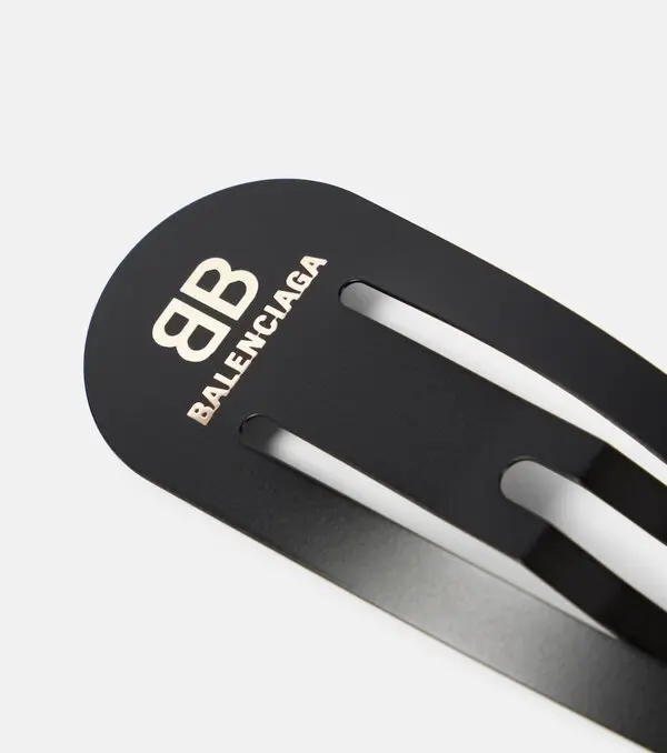 Balenciaga Holli Xxl Bb Hair Clips Set - Black