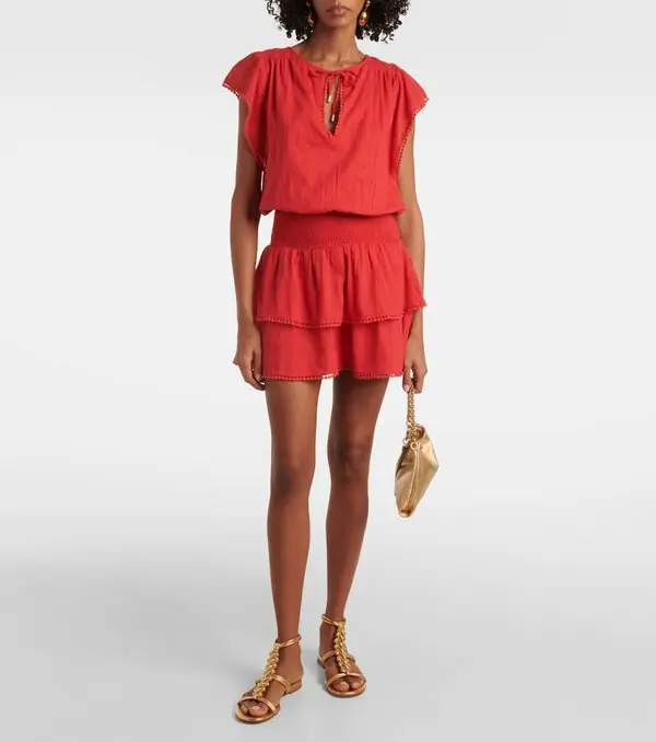 Melissa Odabash Keri Tie Mini Dress
