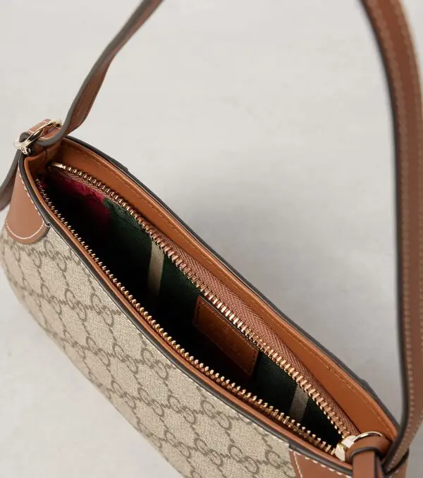Gucci Gg Emblem Mini Shoulder Bag - Beige | Editorialist