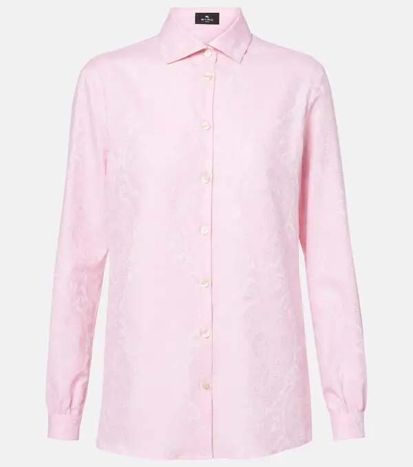 Etro Cotton Jacquard Shirt - Pink