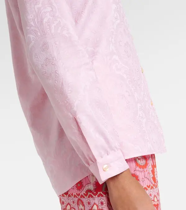 Etro Cotton Jacquard Shirt - Pink