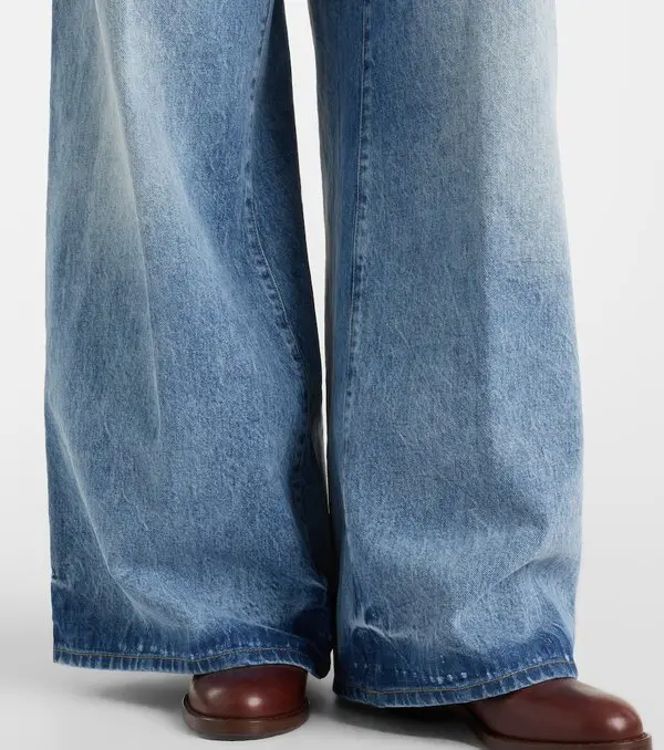 Alanui Sunny Crochet Wide-leg Jeans
