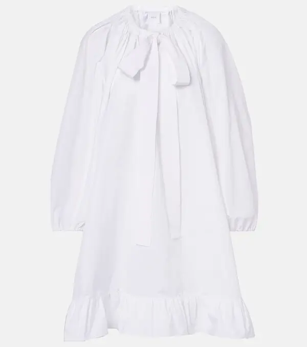 PATOU Ruffled Mini Dress - White