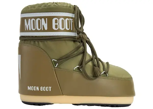 Moon Boot Icon Low Nylon Boots - Khaki