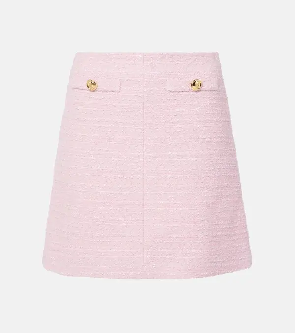 Giambattista Valli Tweed Miniskirt - Pink