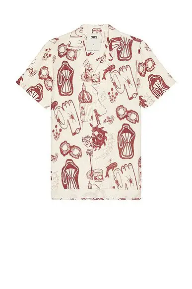 Oas Cantina Cuba Linen Shirt - White