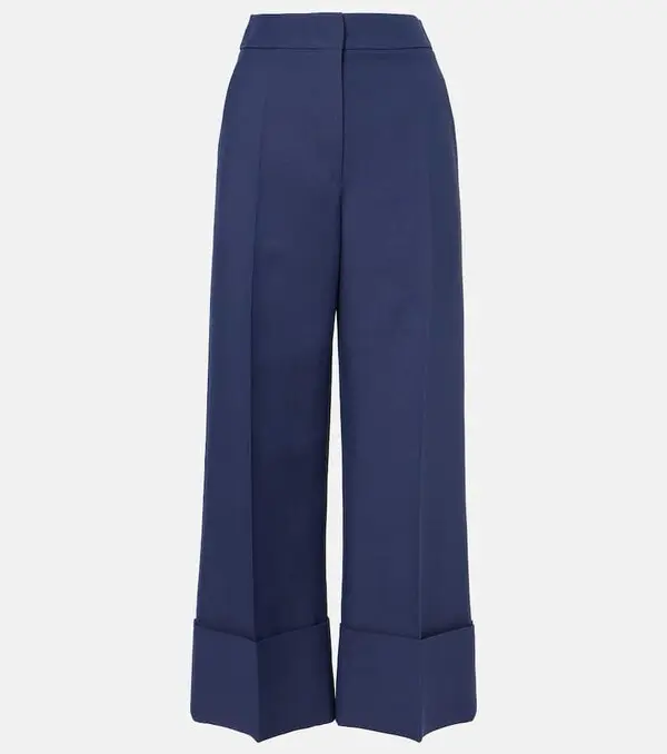 Valentino Garavani Crepe Couture Wide-leg Pants