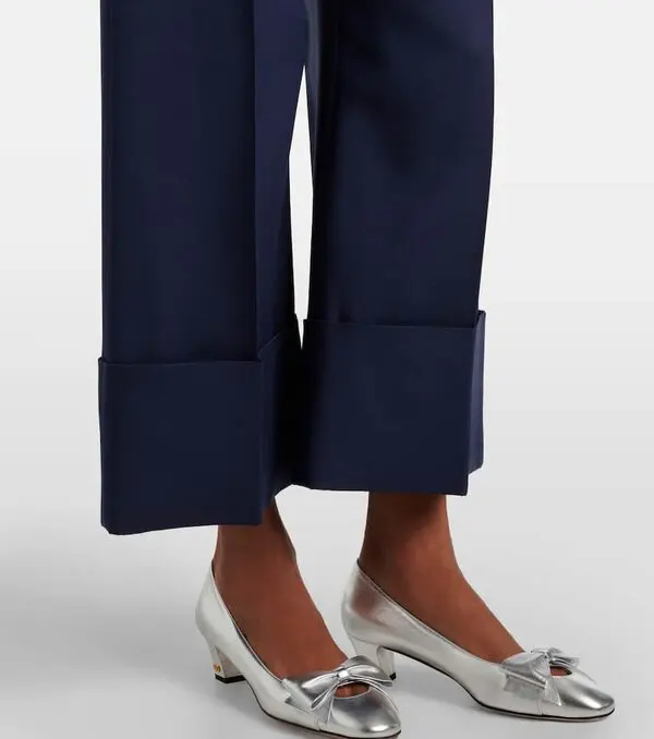 Valentino Garavani Crepe Couture Wide-leg Pants