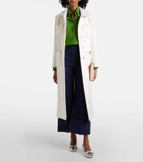 Valentino Garavani Crepe Couture Wide-leg Pants