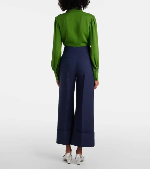 Valentino Garavani Crepe Couture Wide-leg Pants