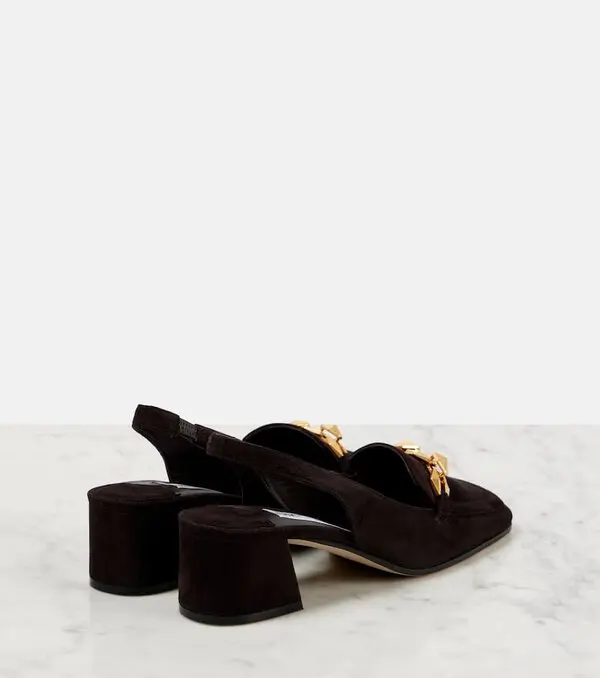 JIMMY CHOO Diamond Tilda 45 Slingback Pumps - Brown