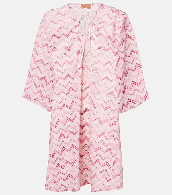 Missoni Chevron Lame Kaftan - Multicoloured