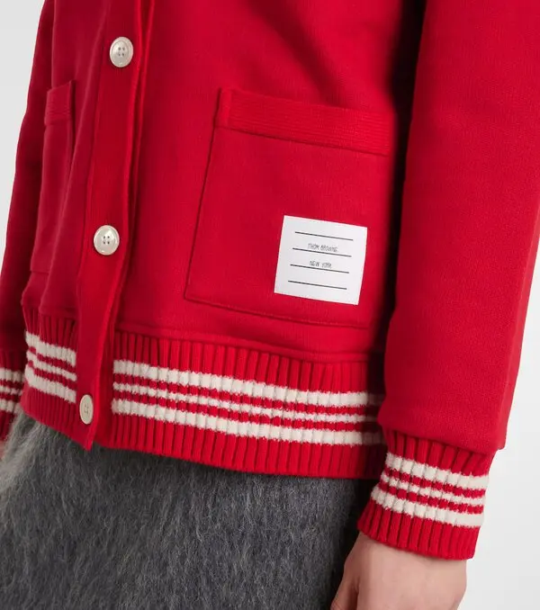 Thom Browne 4-bar Cotton Cardigan