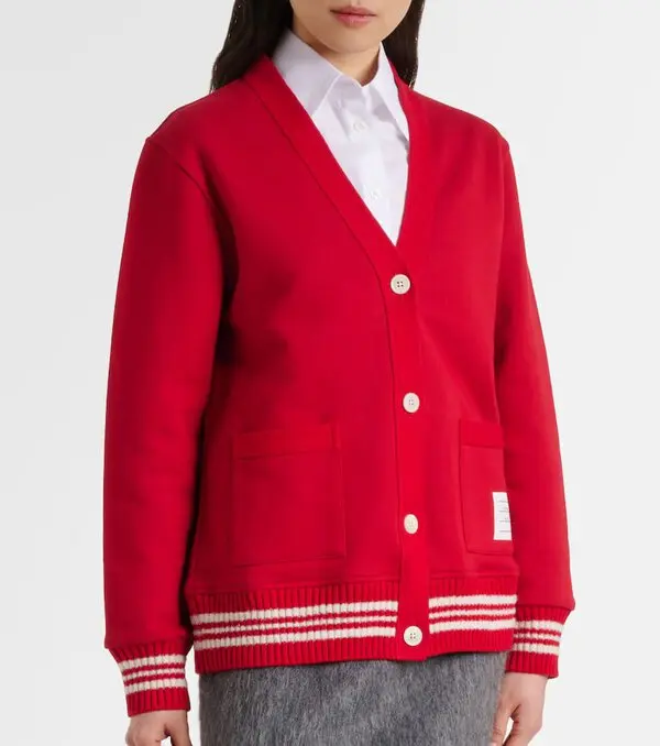 Thom Browne 4-bar Cotton Cardigan