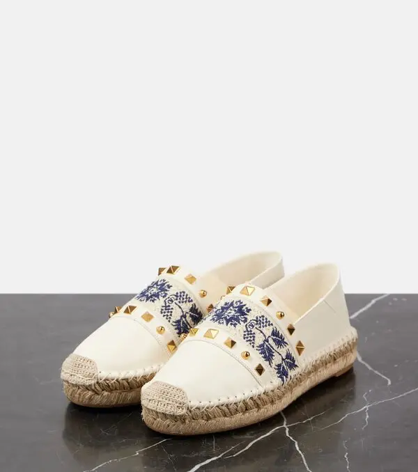 Valentino Garavani Country Leather Espadrilles