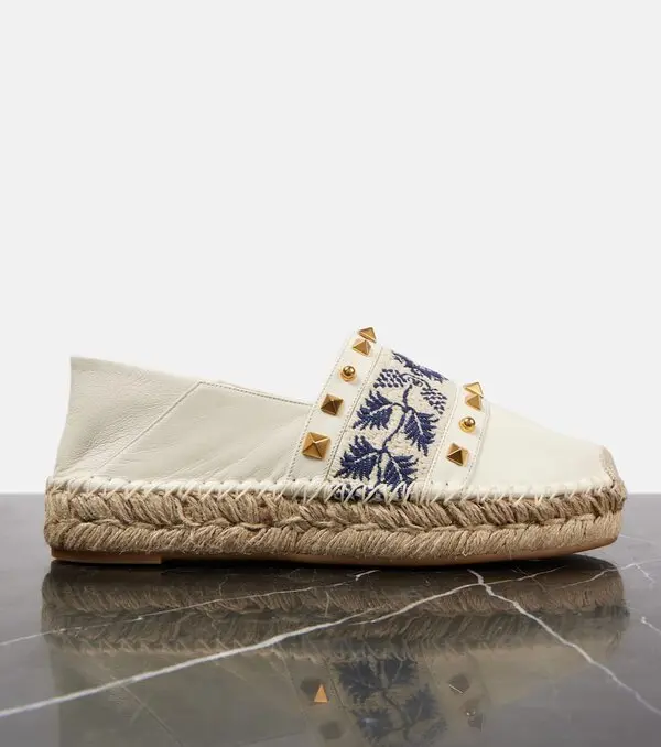 Valentino Garavani Country Leather Espadrilles