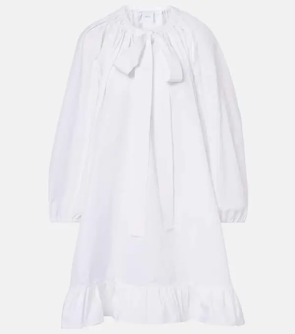 PATOU Ruffled Minidress - White