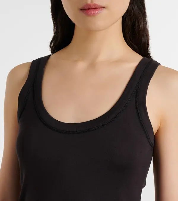 LEMAIRE Cotton Jersey Tank Top - Black