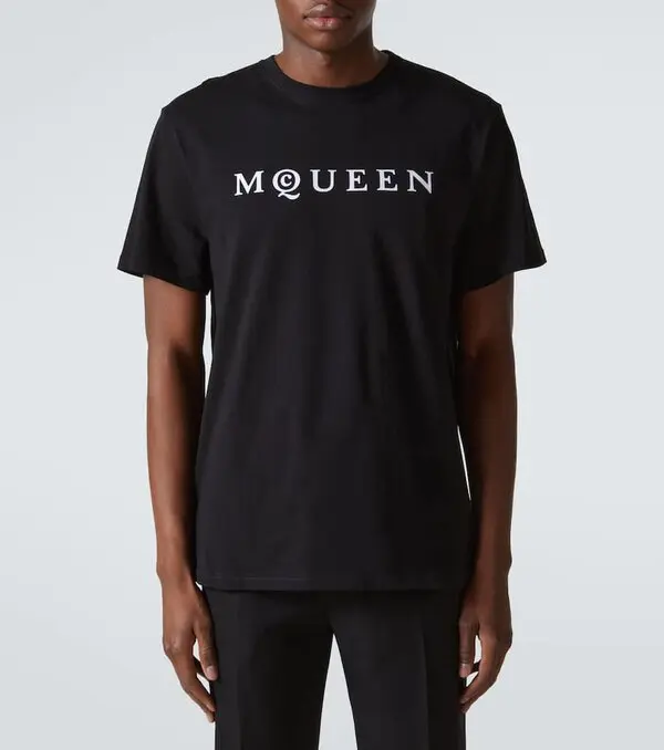 Alexander McQueen Logo Cotton Jersey T-shirt