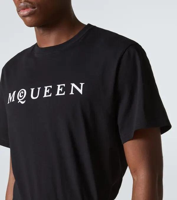 Alexander McQueen Logo Cotton Jersey T-shirt