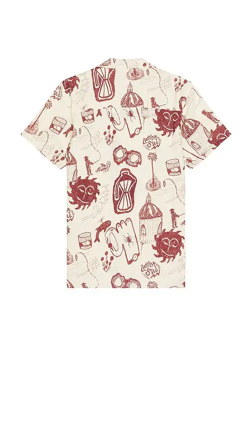Oas Cantina Cuba Linen Shirt In . Also - Ivory