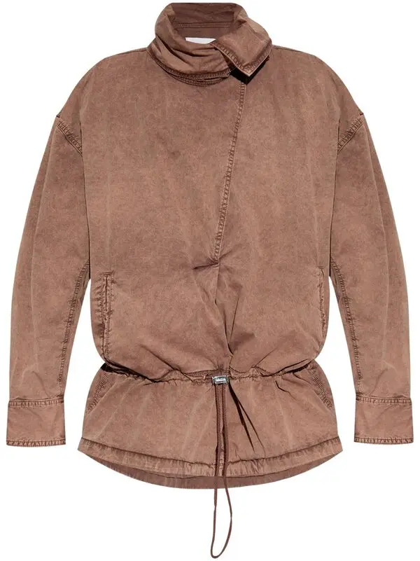 Attico Drawstring Bomber Jacket - Brown