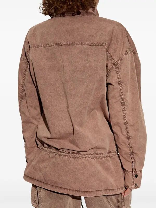 Attico Drawstring Bomber Jacket - Brown