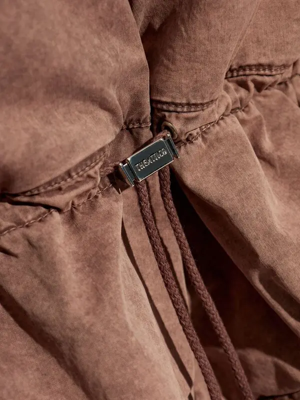 Attico Drawstring Bomber Jacket - Brown