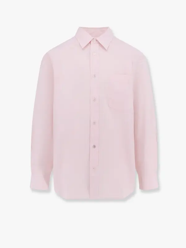 DUNST Cotton Shirt With One Applied Breast Pocket