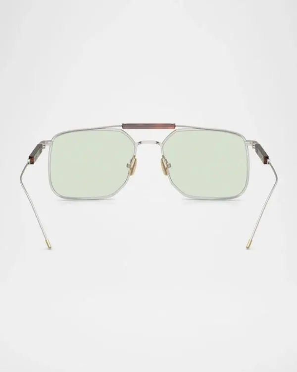 Brunello Cucinelli Square Sunglasses - Silver