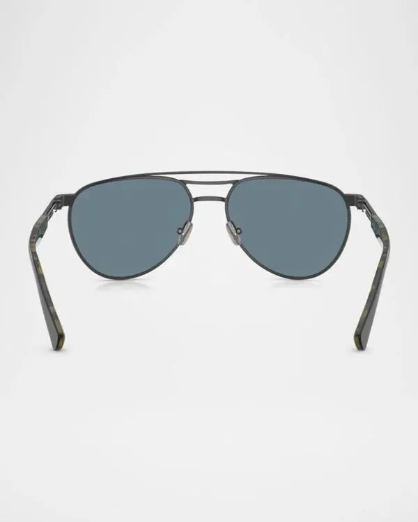 Brunello Cucinelli Aviator Sunglasses - Blue Mirror