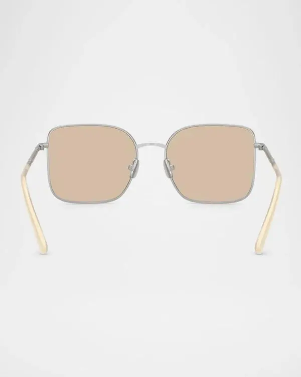 Brunello Cucinelli Rectangular Sunglasses - Silver