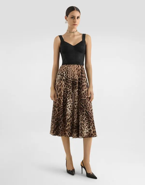 Dolce & Gabbana Jacquard And Lace Corset Top - Black