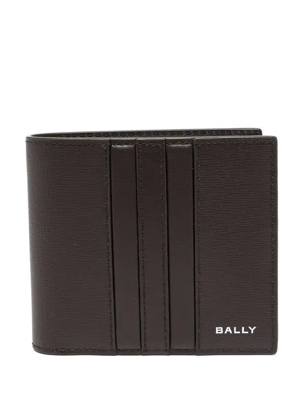 Bally Leather Bi-fold Wallet - Brown