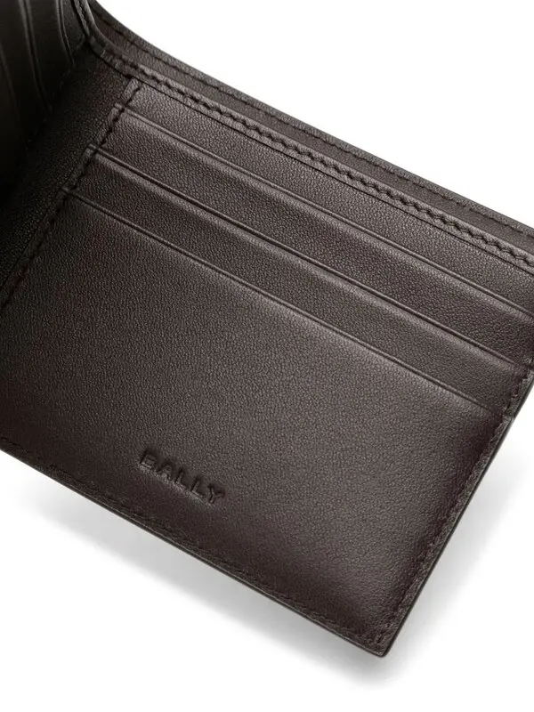 Bally Leather Bi-fold Wallet - Brown