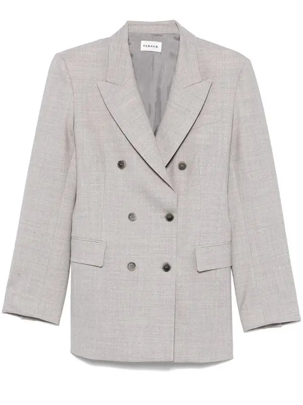 P.a.r.o.s.h Double-breasted Blazer - Grey