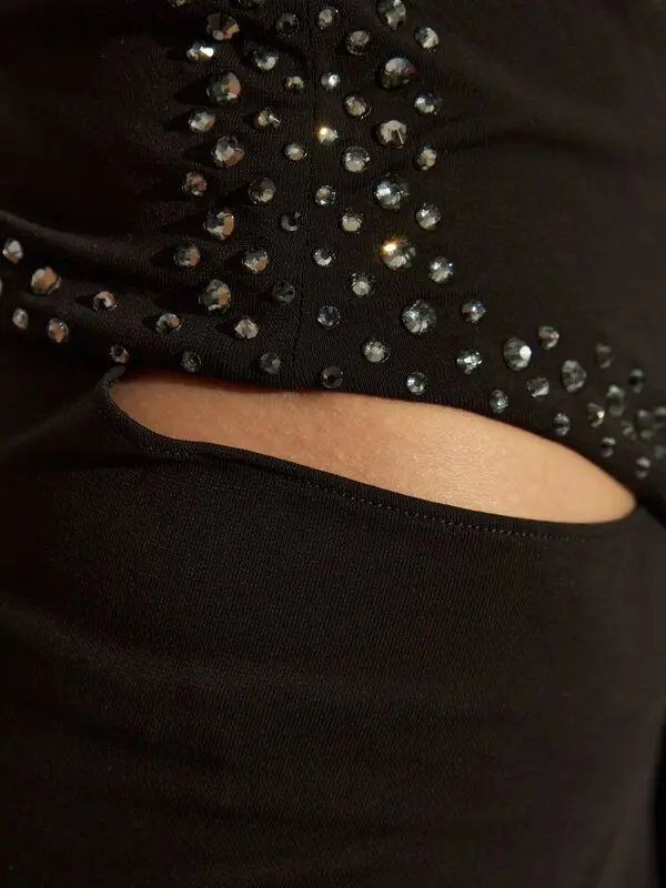 Attico Rhinestone-embellished Gown