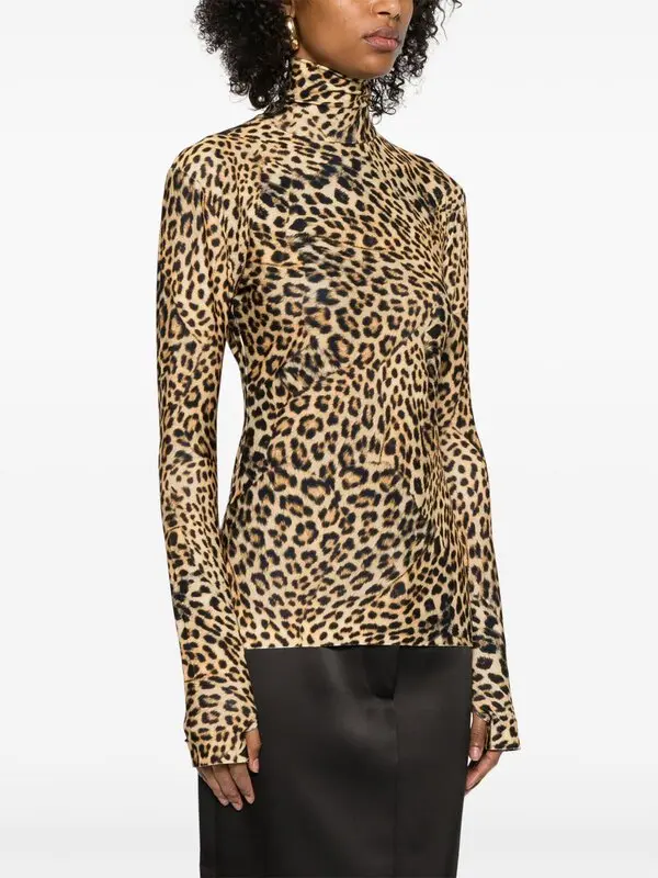 Norma Kamali Long-sleeve Turtleneck Top