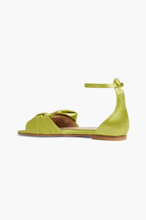 Red Valentino Bow-detailed Satin Sandals