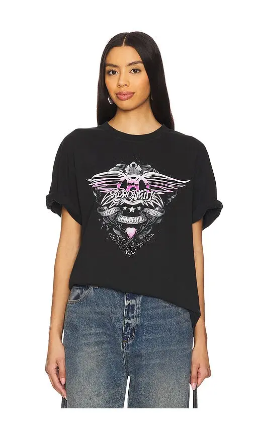 PHILCOS Aerosmith Pink Chrome Boxy Tee