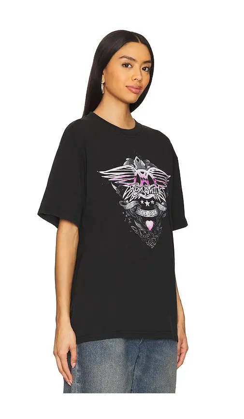 PHILCOS Aerosmith Pink Chrome Boxy Tee