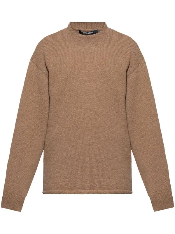 Jacquemus Drop-shoulder Sweater - Brown