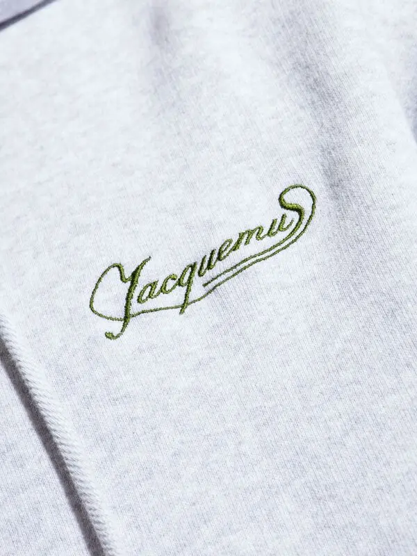 Jacquemus Gros Grain Hoodie - Grey