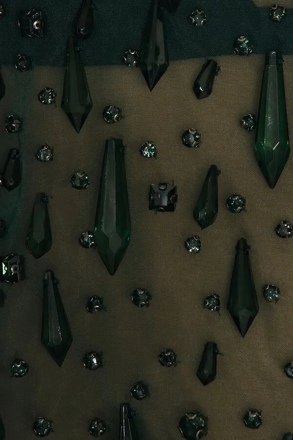 Retrofete Aubriella Embellished Shirt - Pine