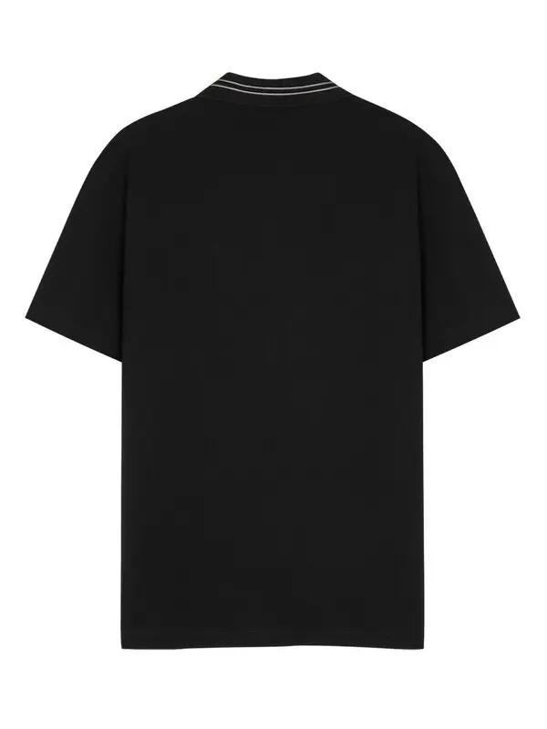 Versace Medusa-embroidered Polo Shirt - Black