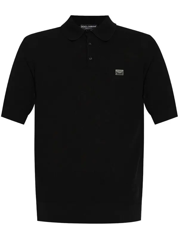 Dolce & Gabbana Cotton Polo Shirt - Black
