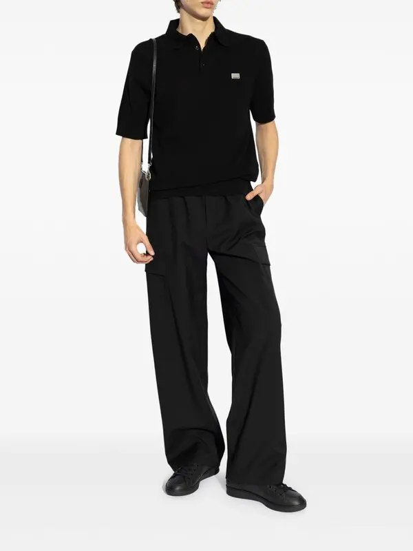 Dolce & Gabbana Cotton Polo Shirt - Black
