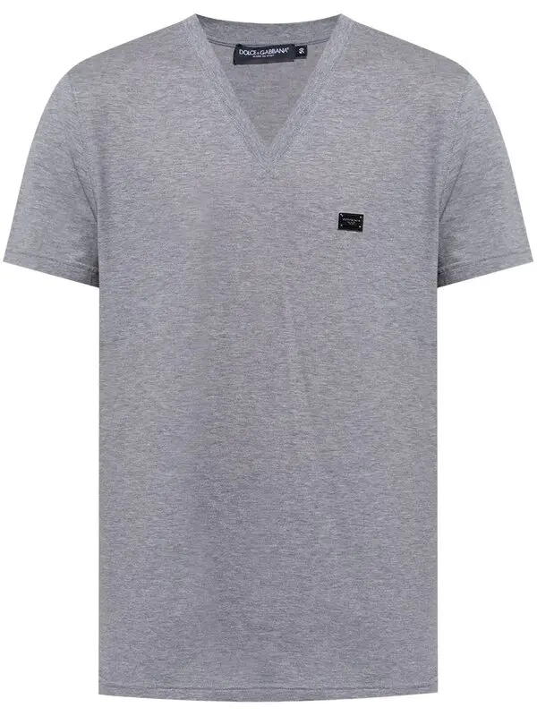 Dolce & Gabbana V-neck T-shirt - Grey