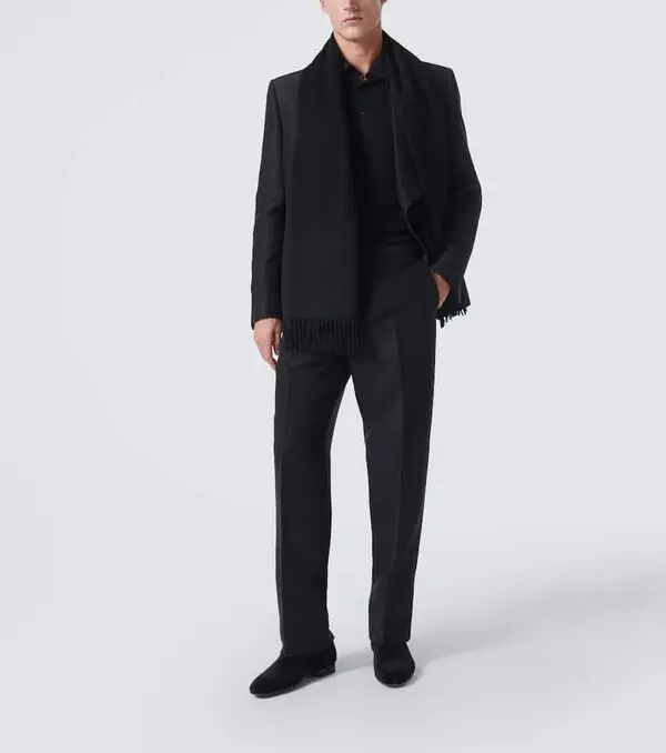 Loro Piana Leather-trimmed Velvet Loafers