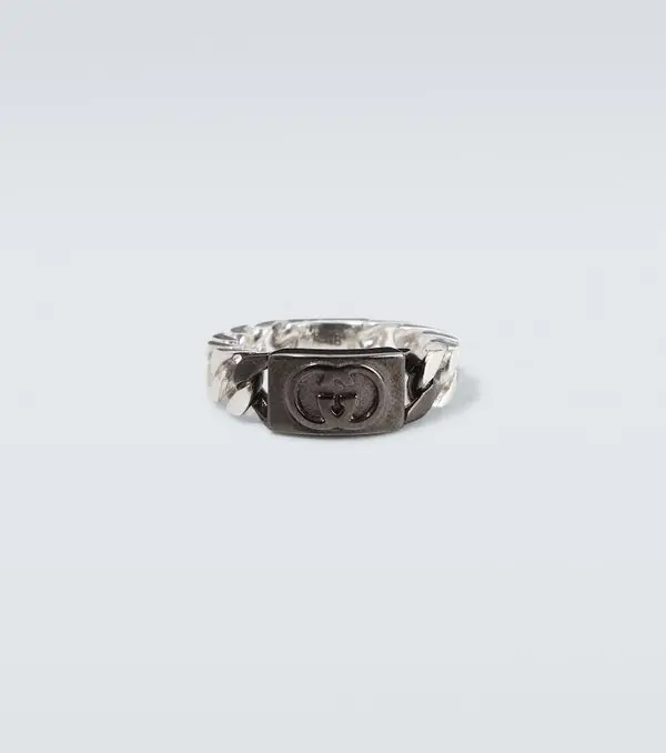 Gucci Interlocking G Sterling Ring - Silver